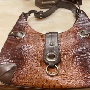 Charlie Lapson | Bags | Charlie Lapson Brown Animal Print Handbag ...